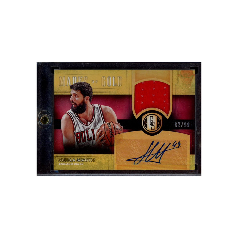 Nikola Mirotic 2015-16 Panini Gold Standard Basketball Marks of Gold P ...
